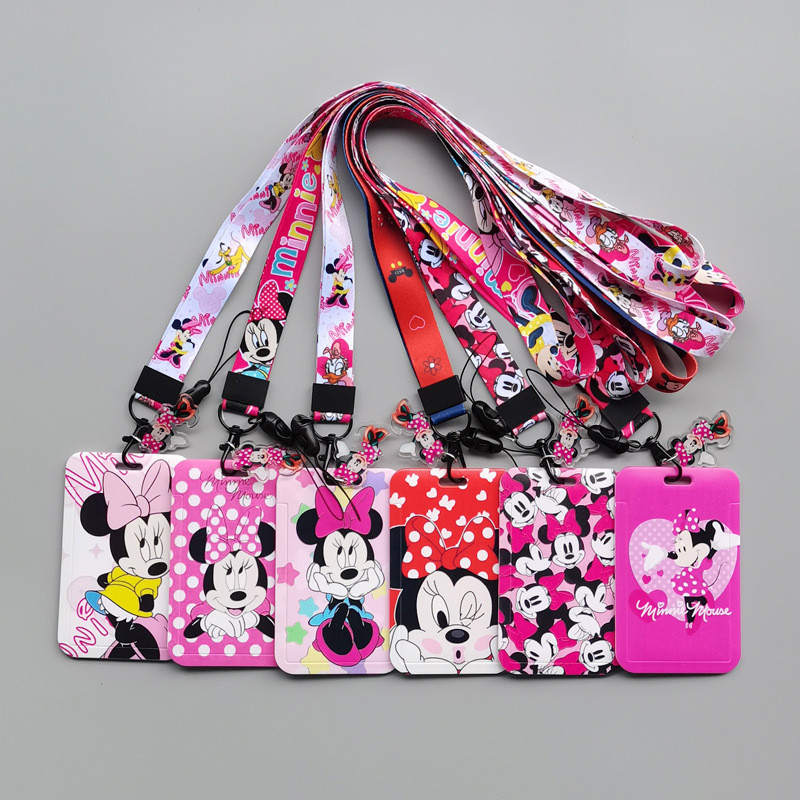 Cartoon Cartoon Anime Minnie Hard Bus Push Card Holder Heat Transfer ...