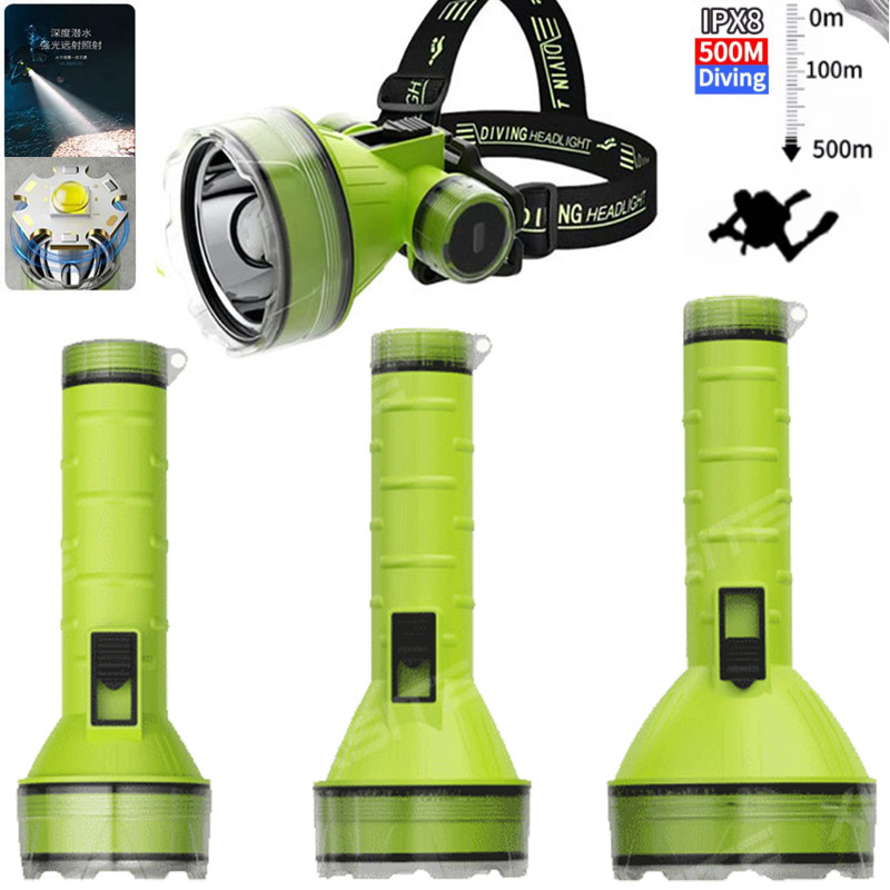 2025 Newest Super Bright Diving Flashlight Professional Underwater 500M ...