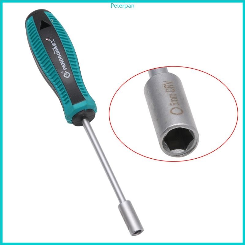 RPAN Metal Socket Driver Wrench Screwdriver Hex Nut Key Nutdriver Hand Tool 5mm Screw Driver ...