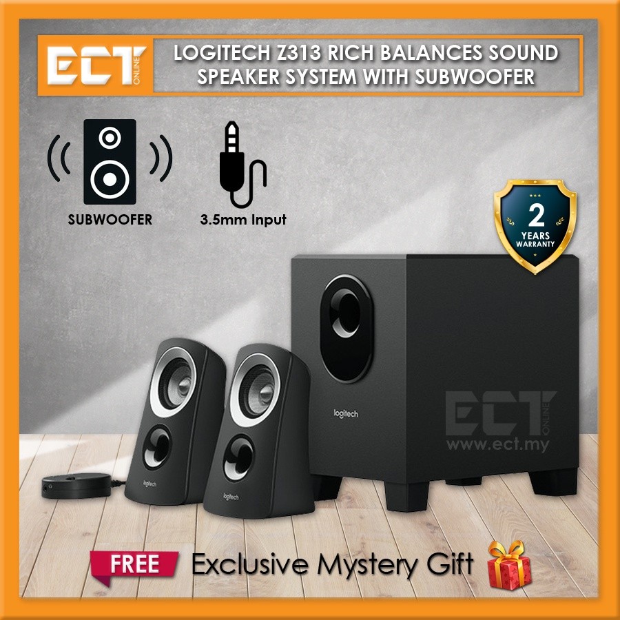 Logitech Z313 Rich Balanced Sound Computer Speaker System with ...