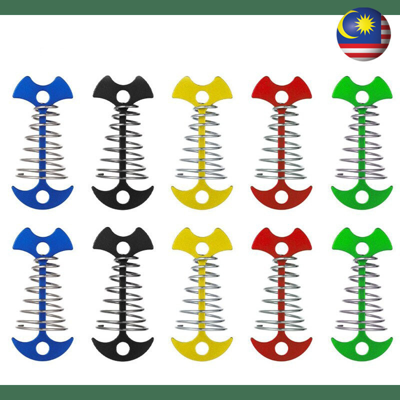 Camping Fishbone Peg Tent Spring Awning Rope Tensioner Fish Bone ...