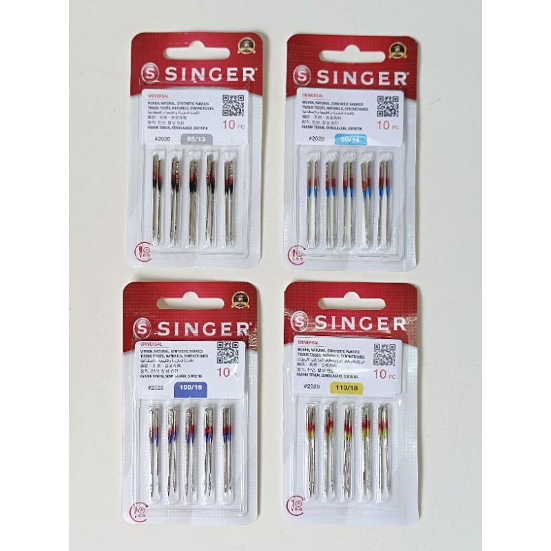 [10pcs/ Pack- ORIGINAL SINGER UNIVERSAL #2020] Jarum Jahit Portable ...