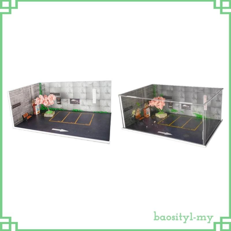 [BaositybfMY] 1:64 Scale Car Model Diorama Parking Scenery High Density ...