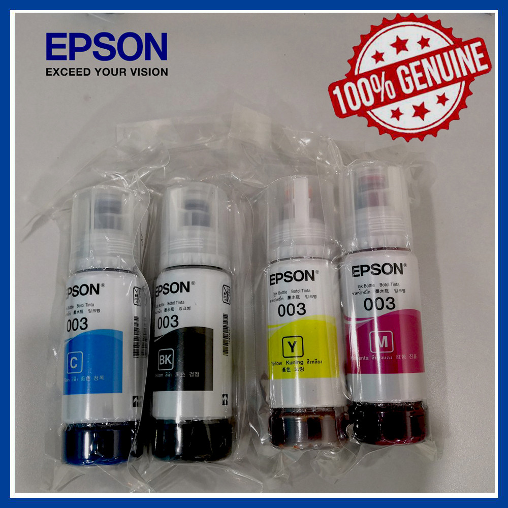 Ready Stock Epson Ink 003 Original Ink CMYK / L3250 L3210 L3256 L3110 ...