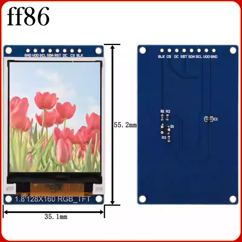 PCB Color LCD Screen ST7735 Driver IC Module For SPI Serial Port With ...