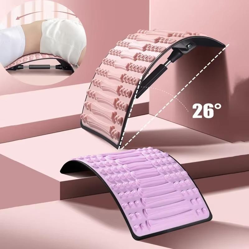 Back Massager Lower Back Stretcher Pillow Yoga Fitness Lumbar Support ...