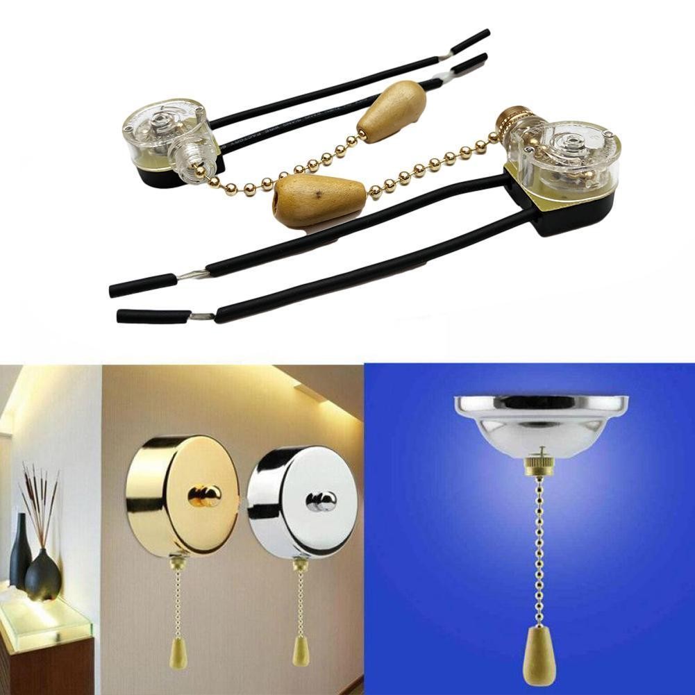 Fan Light Zipper Switch Smallpox Ceiling Light Wire Light Wall Pull ...