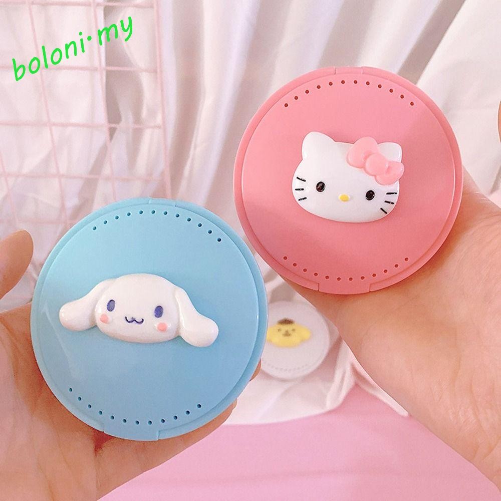 [COD] Cartoon Denture Storage Box, My Melody Kuromi Invisible Braces ...