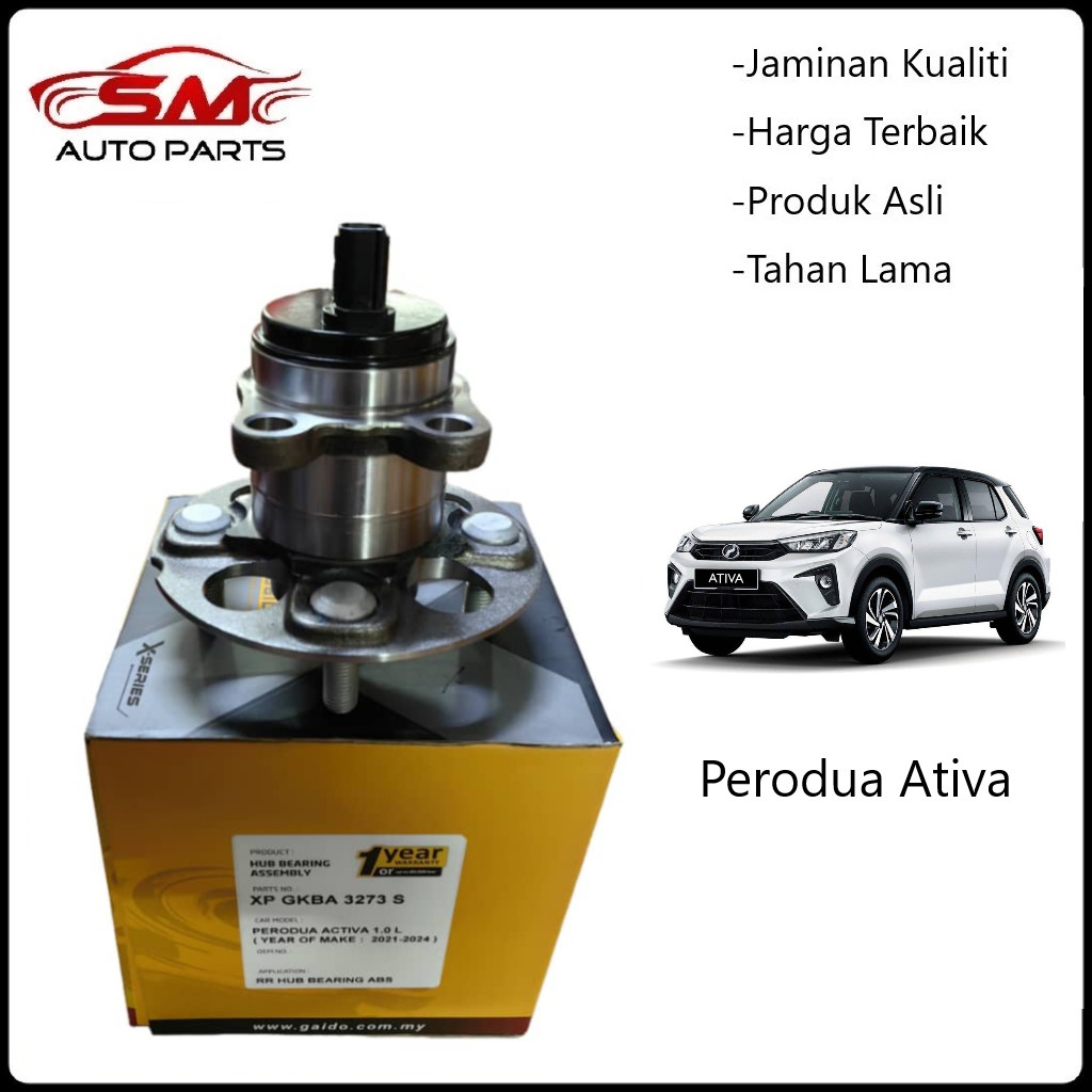 Gaido X-Series Rear Wheel Bearing Hub - Perodua Ativa / Axia 2023 ...