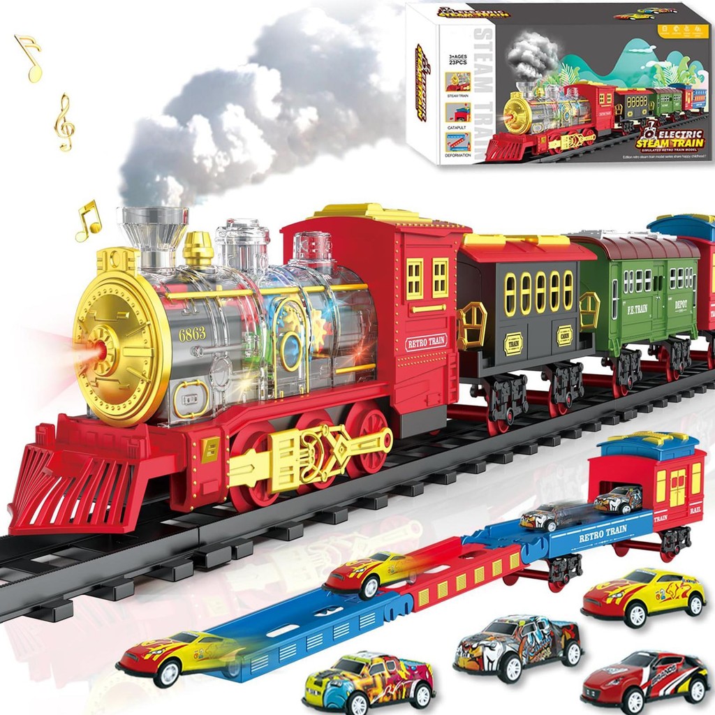 Electric Train Set Classic Electric Train Toy Sound Train Set ...