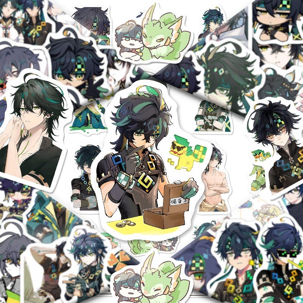 66pcs Kinich Stickers Game Genshin Impact Merch DIY Mobile Phone Case ...