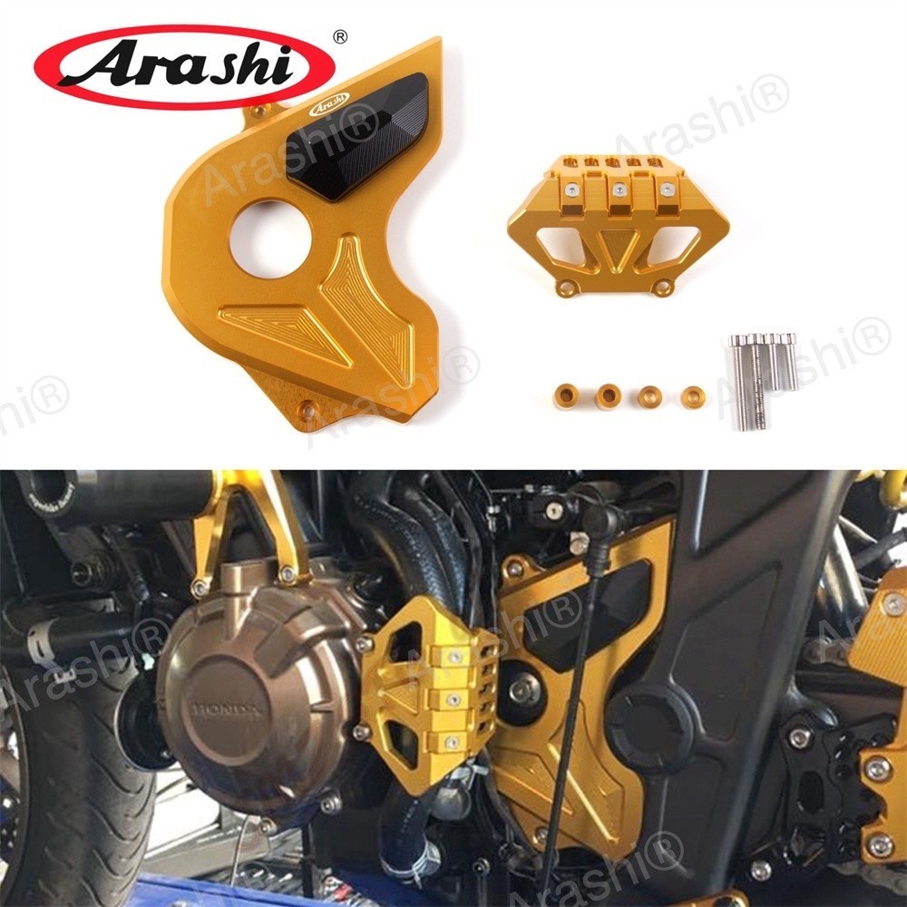 Arashi For HONDA CB650F CBR650F 2014 - 2020 Motorcycle Sprocket Cover / Kickstand Enlarged Plate ...