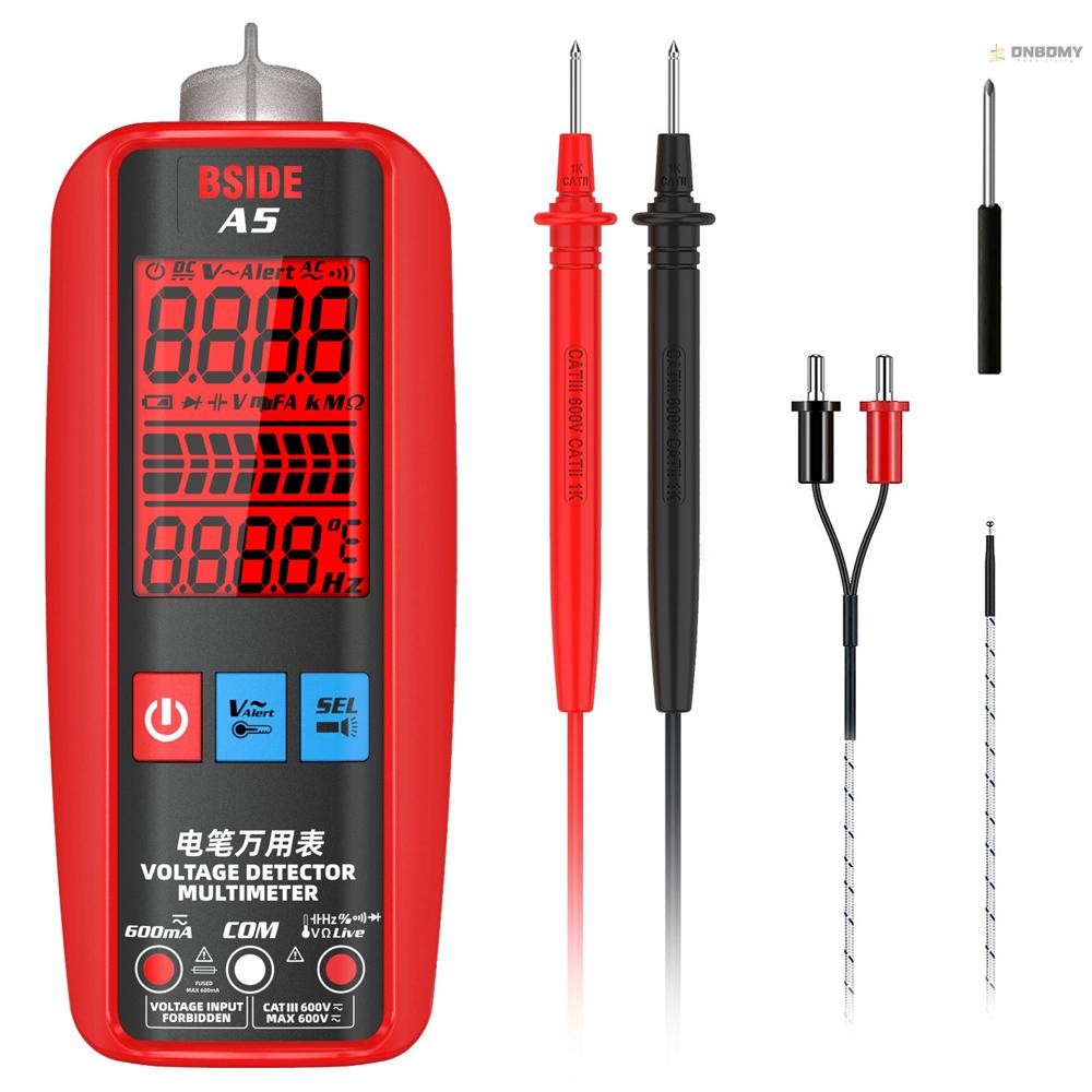 BSIDE Digital Smart Multimeter Measurement Test Meter Temp Detector ...