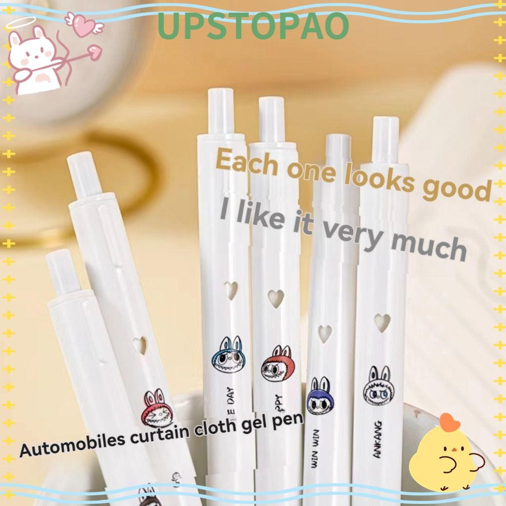 UPSTOPAO 6Pcs Labubu Gel Pens, Love Cartoon Ballpoint Pen, Cute Smooth ...