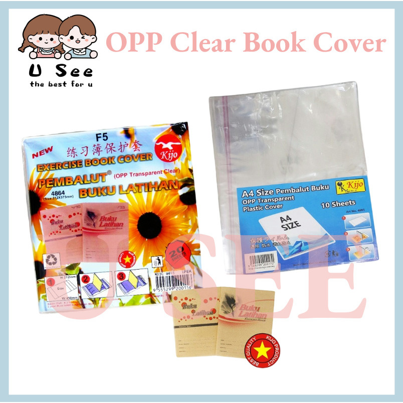 OPP Clear Exercise Book Cover Text Book Cover Revision & Activity Book ...