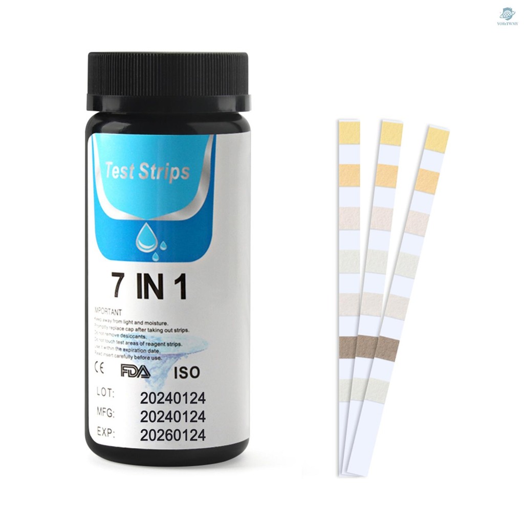 7-in-1 Test Strips Spa and Pool Test Strips Tester Testing Kit for ...