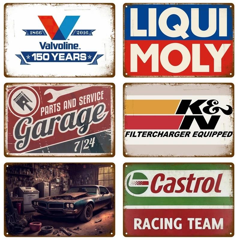 Tanda Logam Retro Klasik Alat Ganti Auto untuk Hiasan Dinding - Poster ...