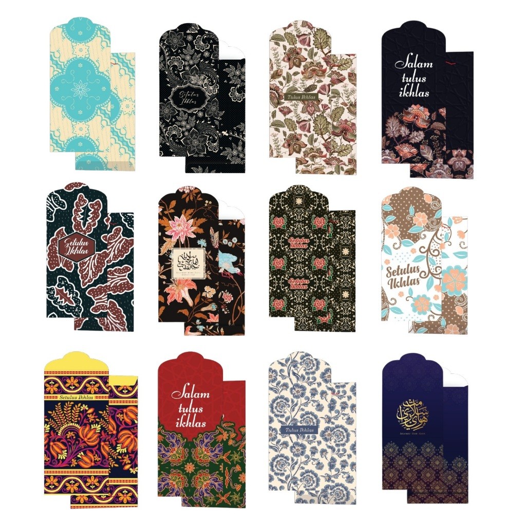 TM Angpau Raya / Sampul Raya Batik TM196-002 10's - 12 Variants ...