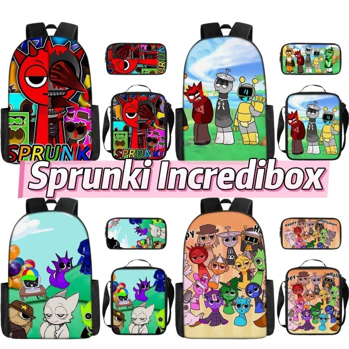 Sprunki Incredibox Student Backpack, Children's Backpack, Backpack ...