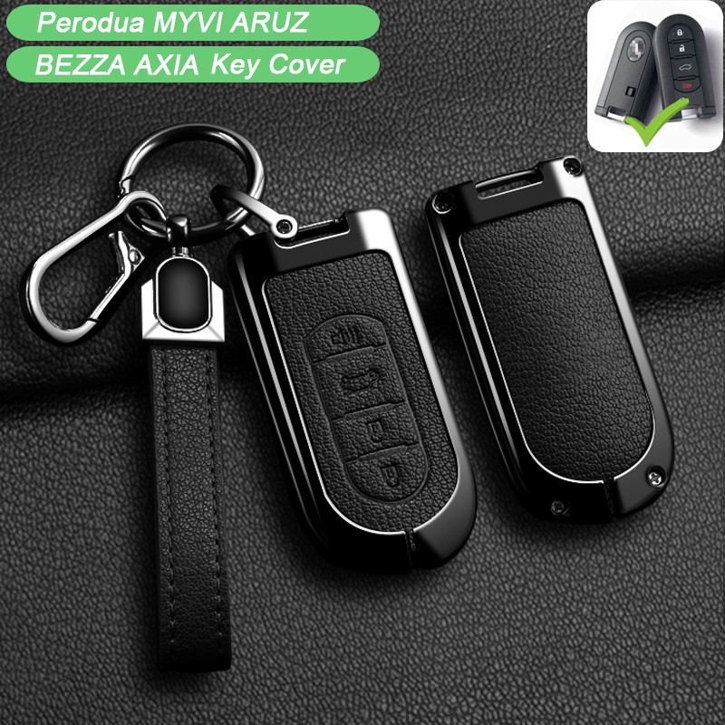 Perodua MYVI ARUZ BEZZA AXIA Luxurious zinc alloy Car Key Cover Key ...