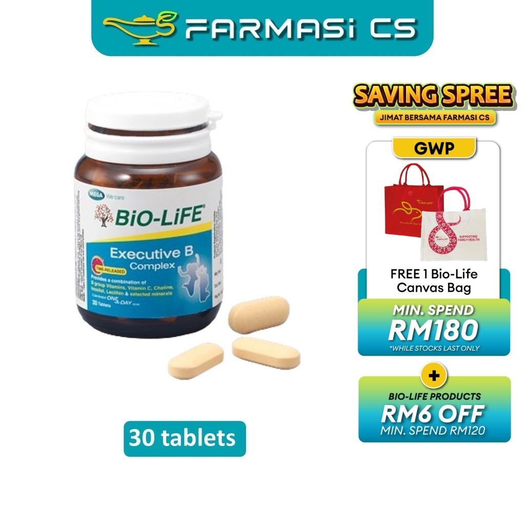 Bio-Life Executive B Complex 30s EXP:09/2026 [ Farmasi CS ] | Shopee ...