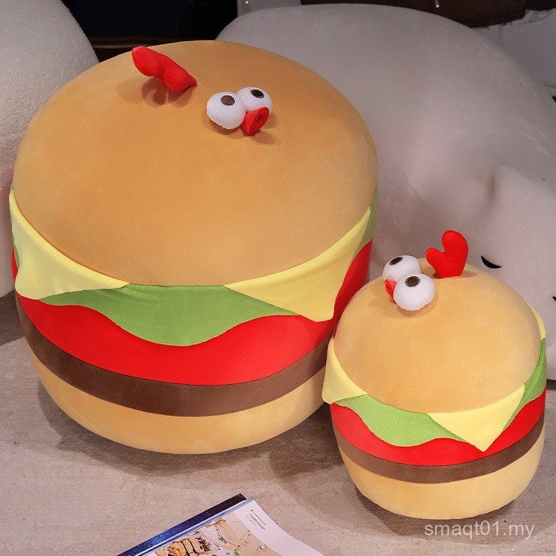 Cute Simulation Cute Burger Chicken Doll Ragdoll Gift Hug Sleeping ...
