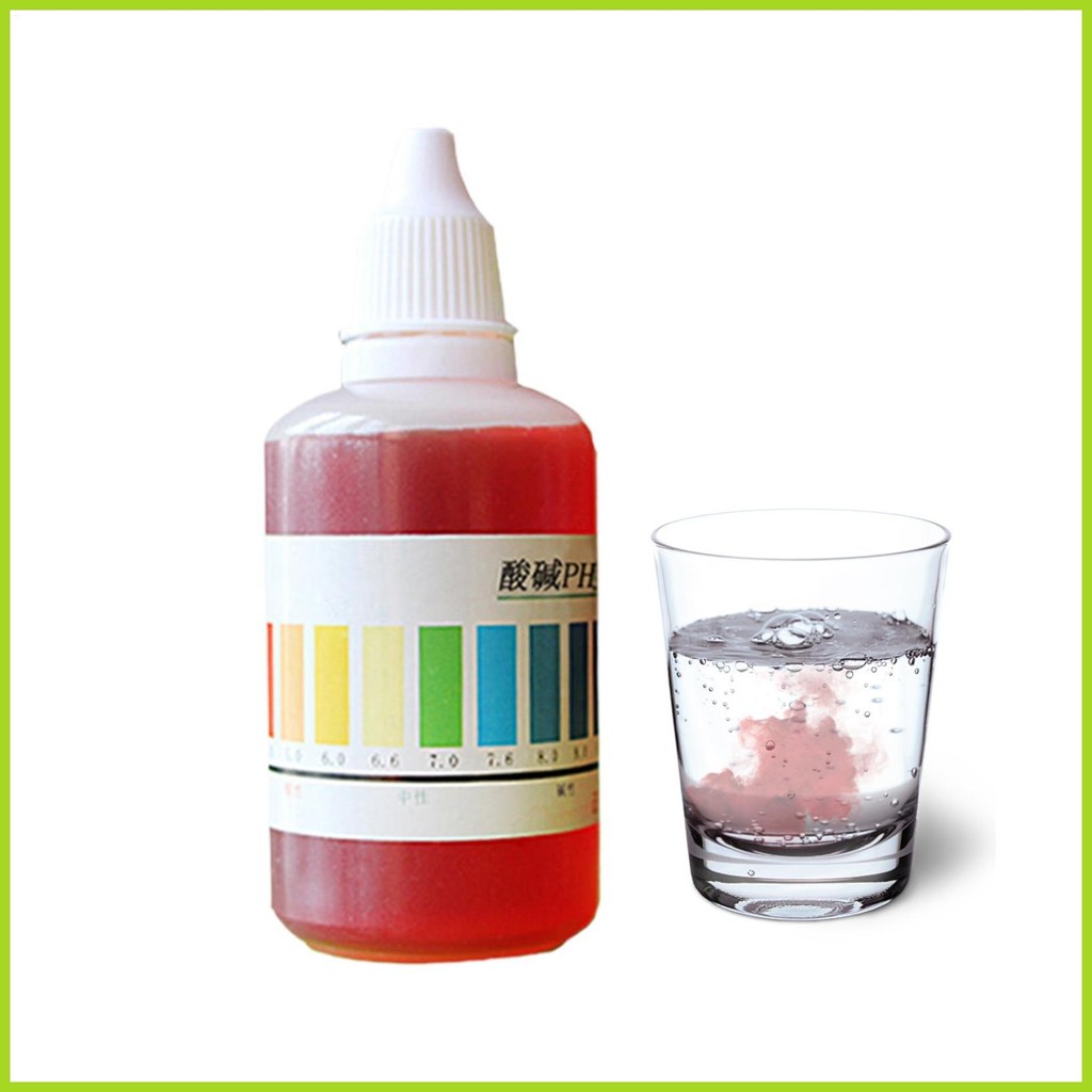 pH Test Solution 50ml pH Test Indicator Agent Aquarium Water Quality ...
