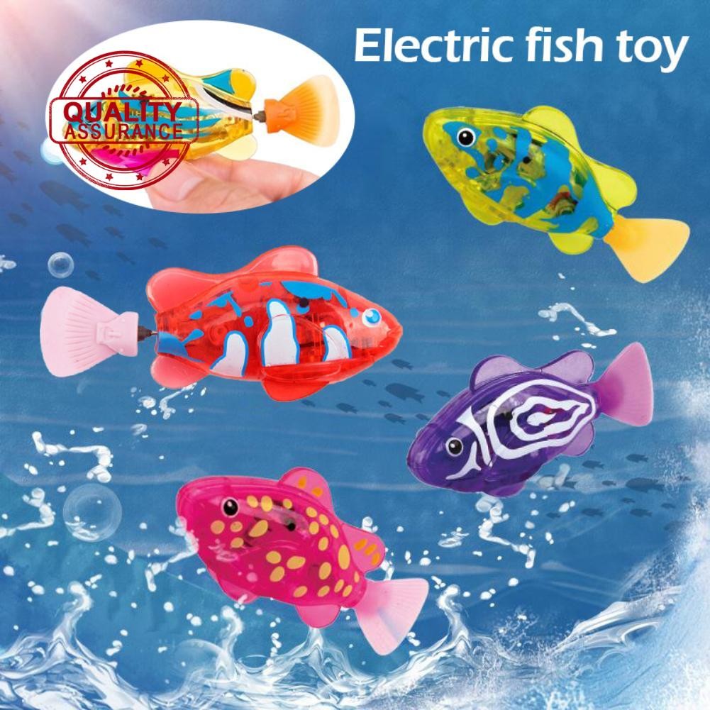 Robotic Fish With Lights Swimming Fish Led Lighted Moving Toys U5u6 ...