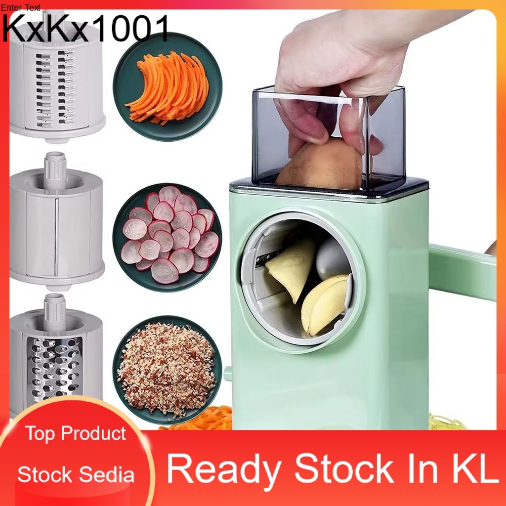 Multifunctional Vegetable Grater Cutter Slicer Shredder Hand Rotary ...