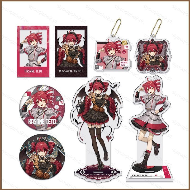SY2 Kasane Teto Acrylic Keychain Plate Holder Badge Card Backpack ...