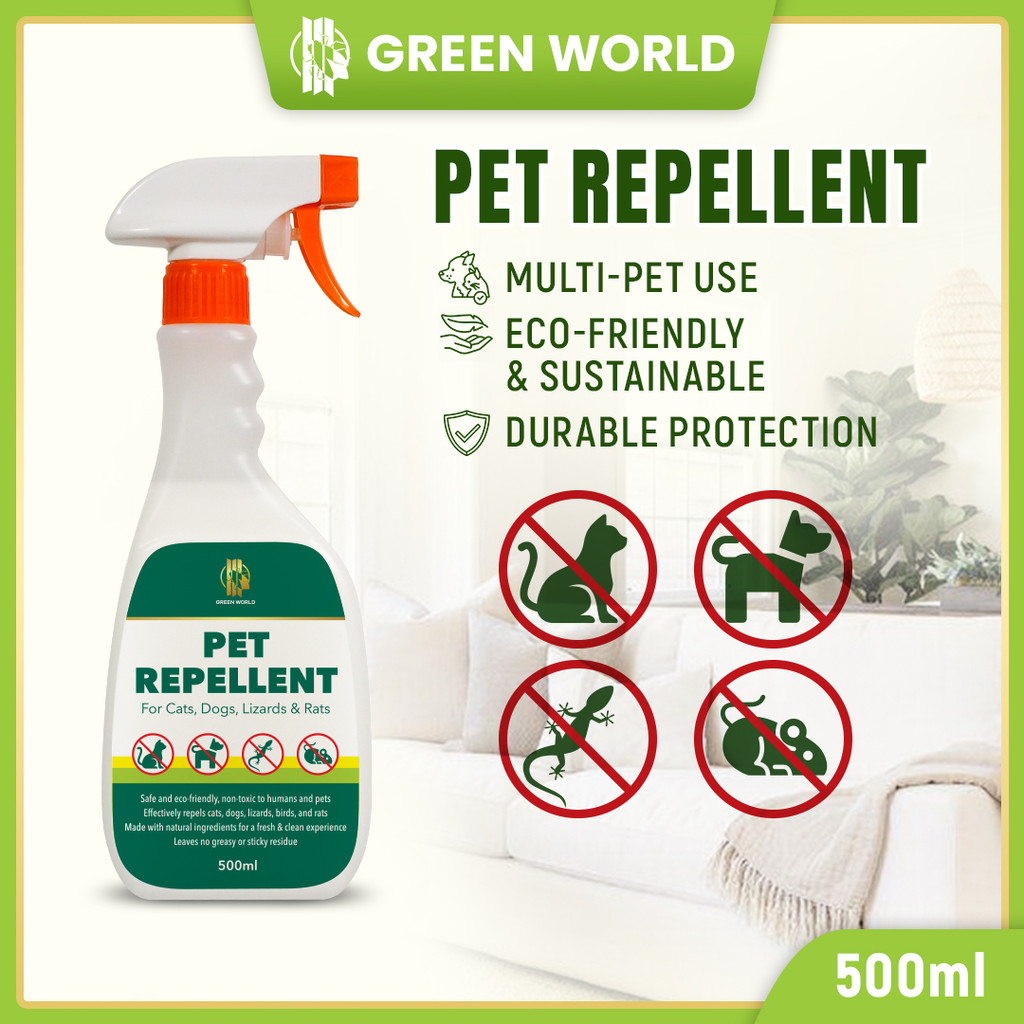 Green World Lizard Rat Dog Cat Repellent Spray Penghalau kucing ...