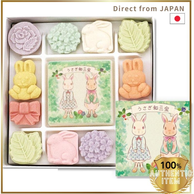 Baikodo Usagi Wasanbon Traditional Japanese Sugar Candy Rabbit Petit ...