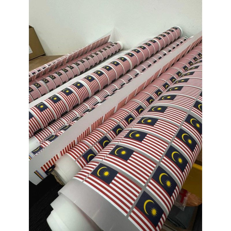 STIKER MALAYSIA UNTUK HAJI UMRAH BENDERA JALUR GEMILANG IRON STICKER 5X ...