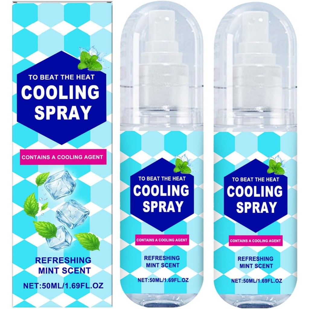 Cooling Spray for Hot Weather,Mint Cooling Spray,Instant Relief for ...