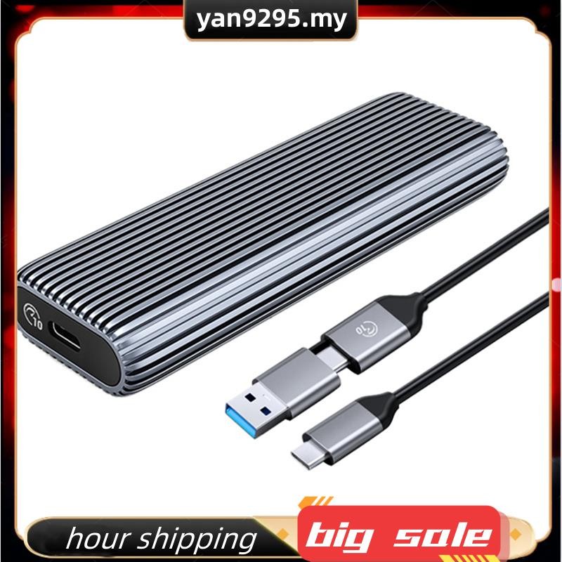 M.2 NVMe SSD Enclosure, 10Gbps Aluminum Tool-Free Case, Supports UASP ...