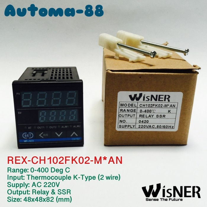 Md99 WISNER REX-C100 CH102 Digital PID Temperature Controller input Thermocouple Type K Out ...