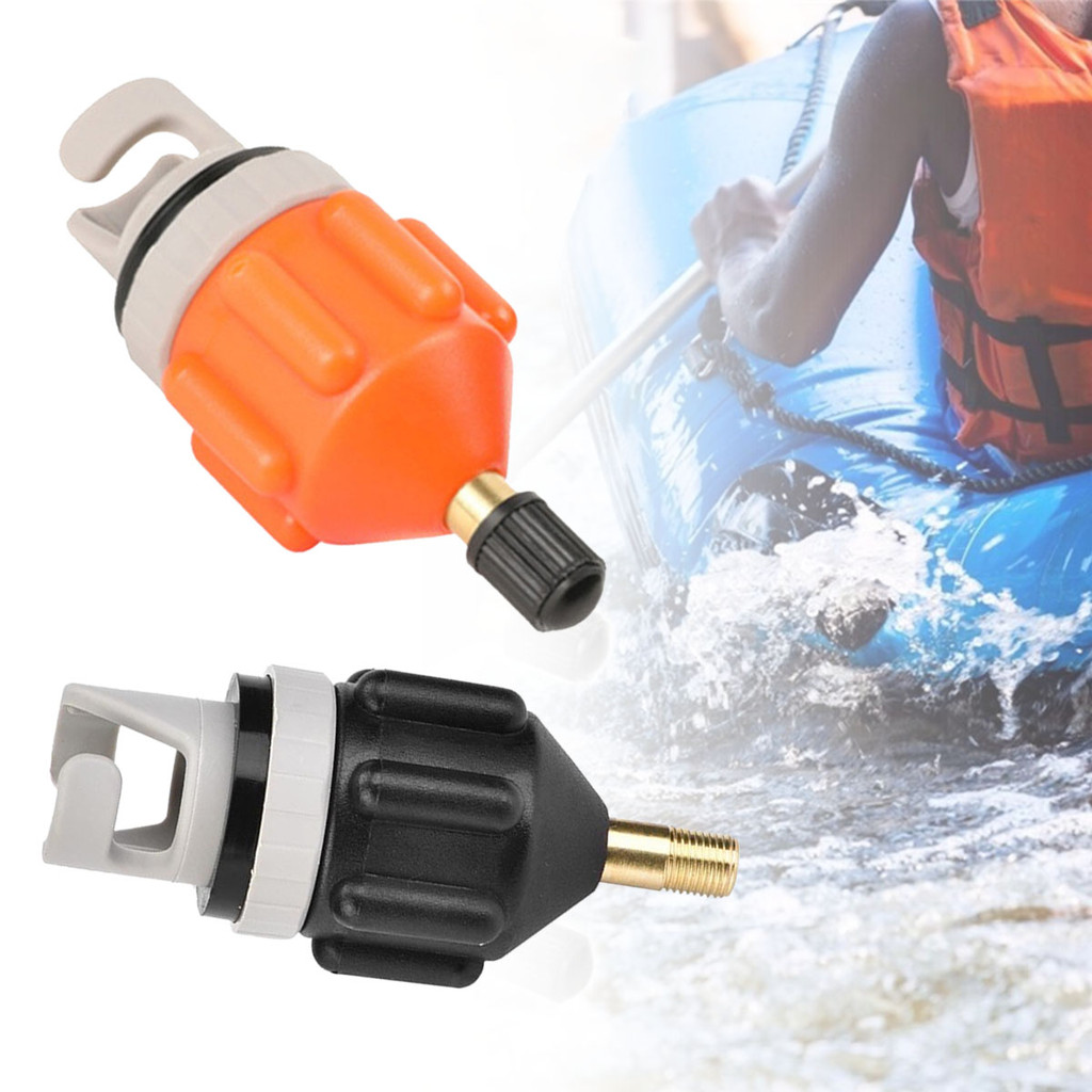 New Air Valve Adapter Inflatable Rowing Rubber Boat Paddle Canoe Kayak ...
