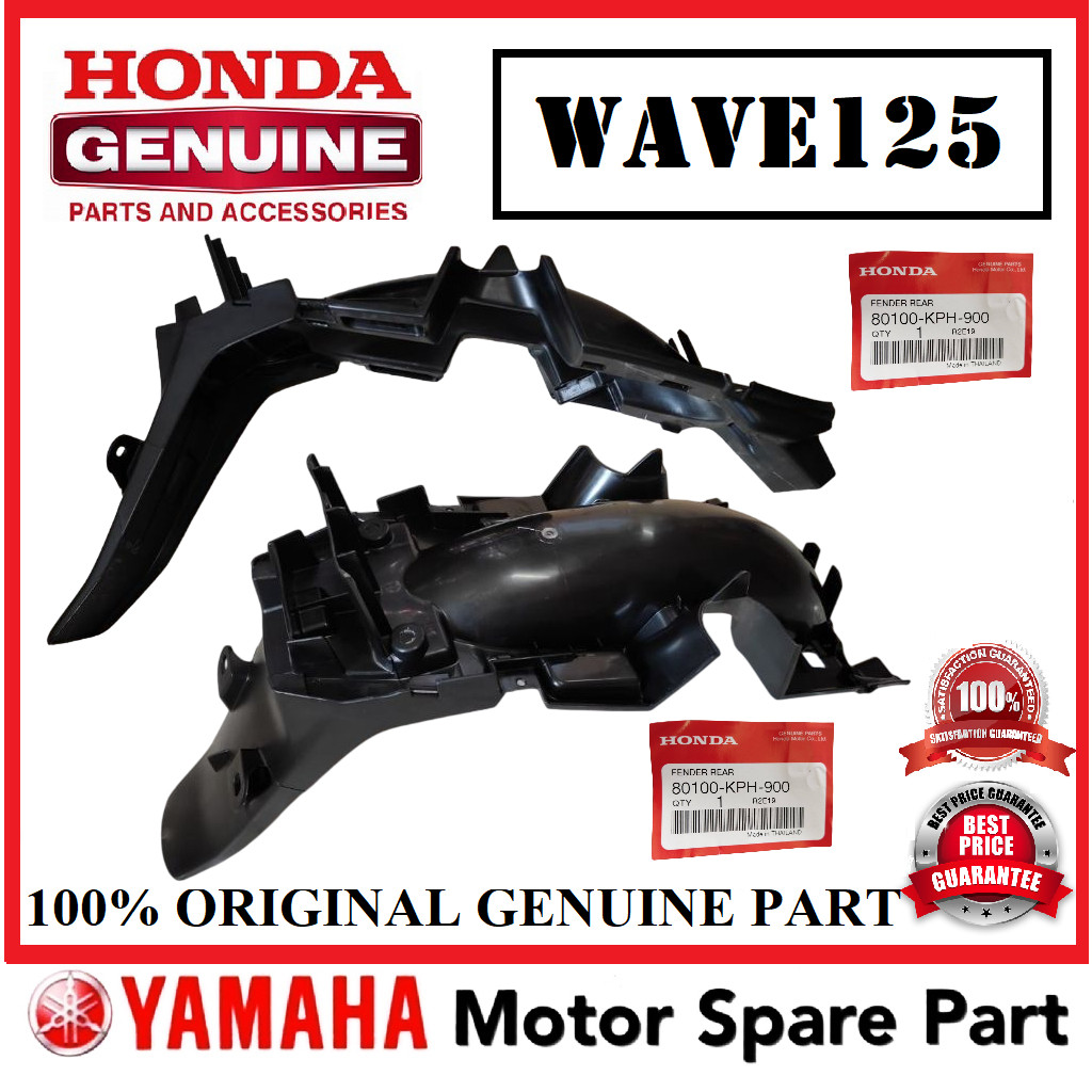 100% ORIGINAL WAVE125 REAR FENDER ASSY 0 80100-KPH-900 MAGAT MUDGUARD ...