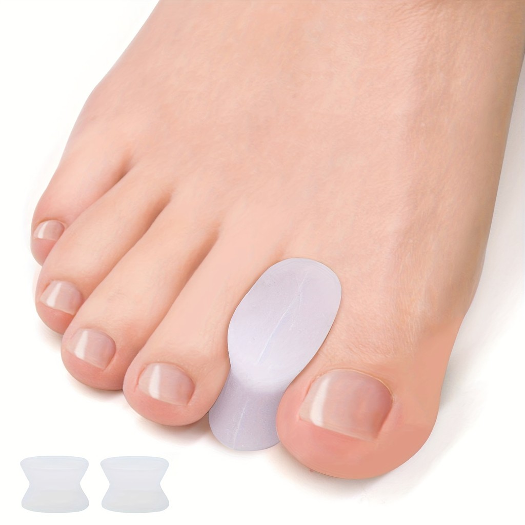 【Am-az】I-shaped Toe Splitter Silicone Foot Clipper Toe Hallux Separator ...