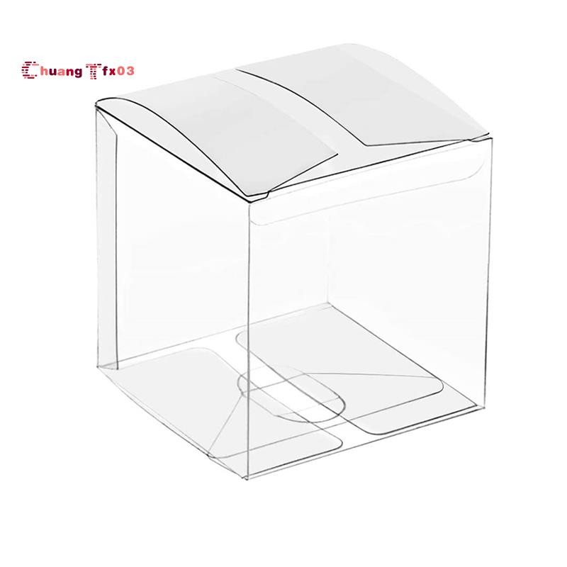 50Pcs Clear Plastic Boxes for Gifts Pvc Packing Box Gift Packaging ...