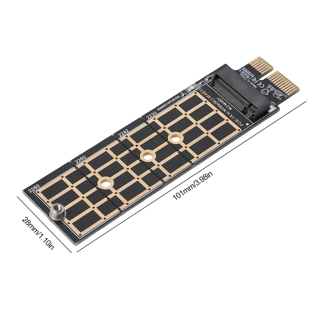 NVMe SSD M.2 PCIE 3.0 X1 Raiser Card 8 Gbps Supports 2230 2242 2260 ...