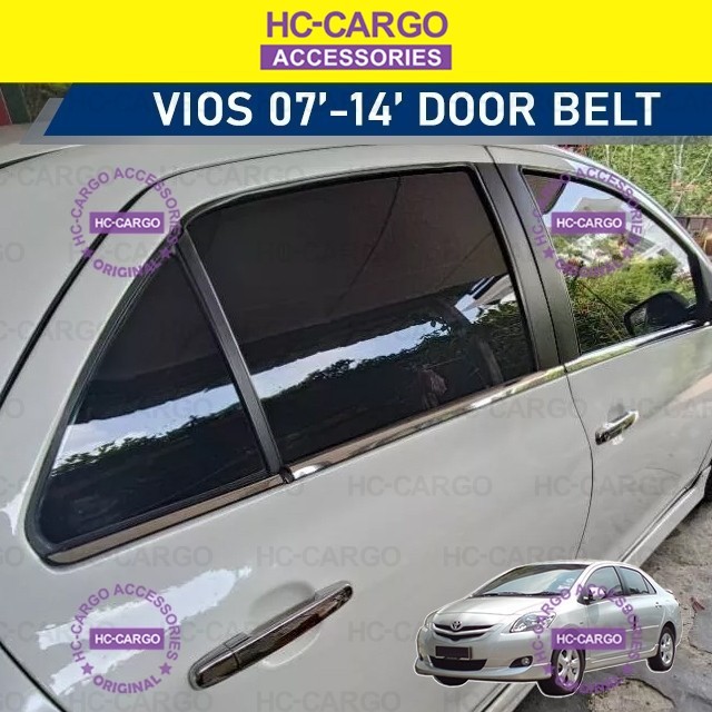 Toyota Vios 2007 - 2013 NCP93 3D Door Lining Chrome / Door Belt ...