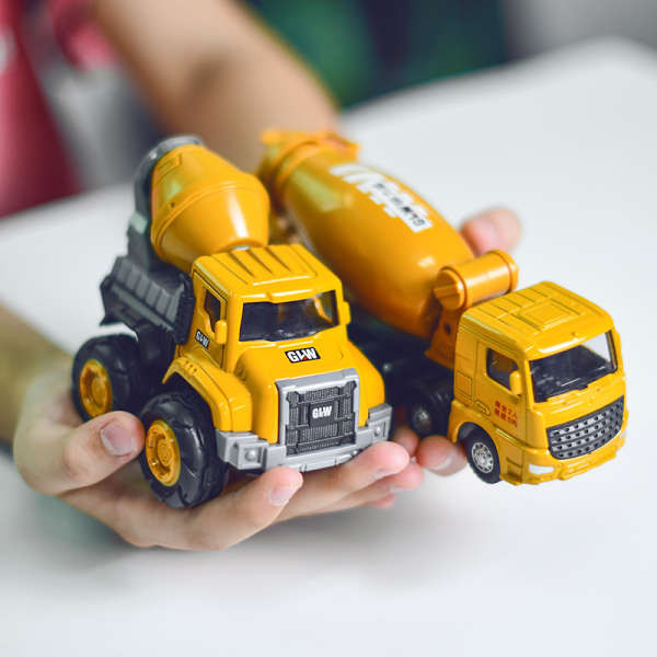 Alloy Engineering Truck Set Toy Car Boy Excavator Mixer Truck Cement ...