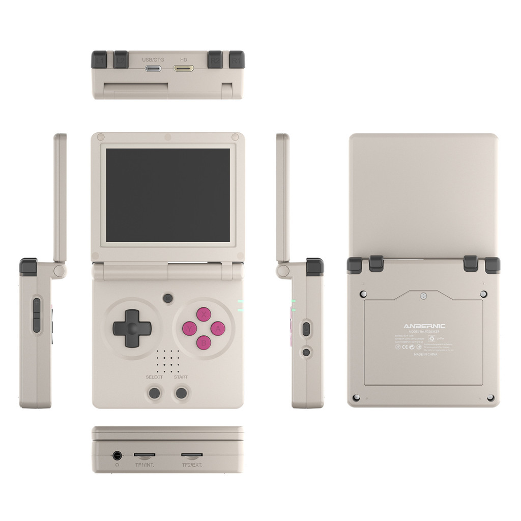 Retro Handheld RG35XXSP Can Support PSP PS1 GBA Arcade Nostalgic ...