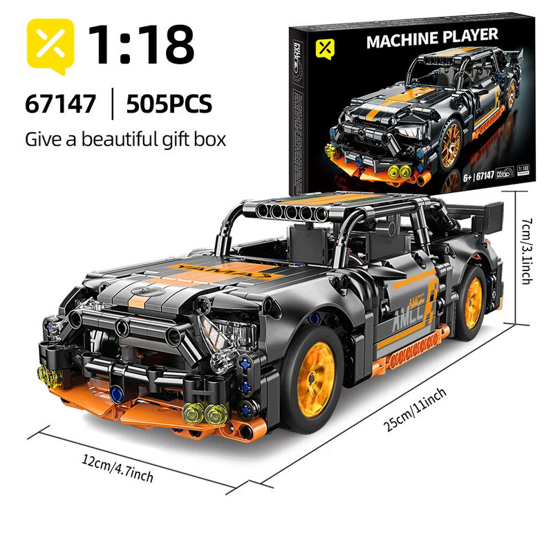 Toylinx-Technical Super Racing Car Model Building Blocks for Children ...