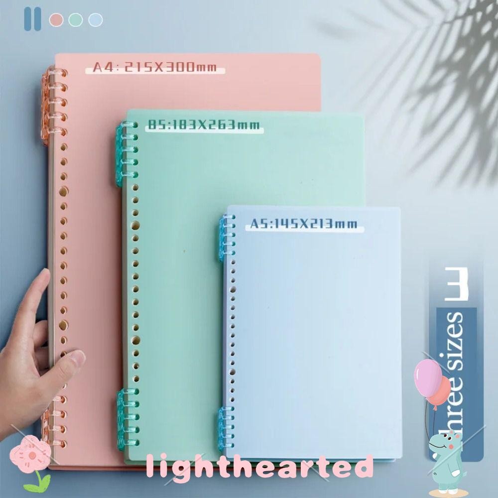 LIGHTHEARTED 4Pcs Loose-leaf Book Cover, A4 A5 B5 PP DIY Loose Leaf ...