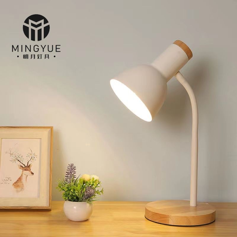 Nordic Desk lamp Learning Adjustable Study bedroom desk lamp Pink black ...