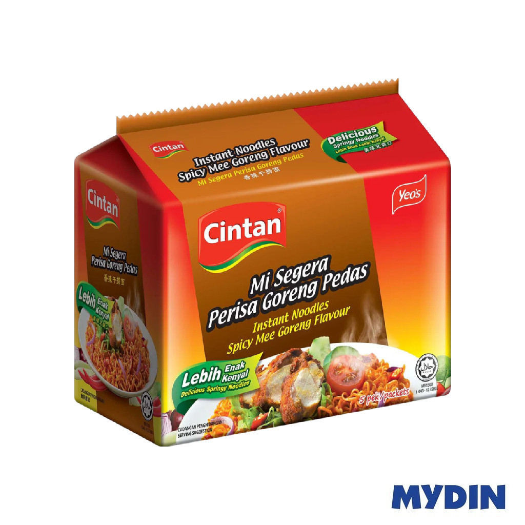 Cintan Instant Noodles Spicy Mee Goreng Flavour (5's x 75g) | Shopee ...