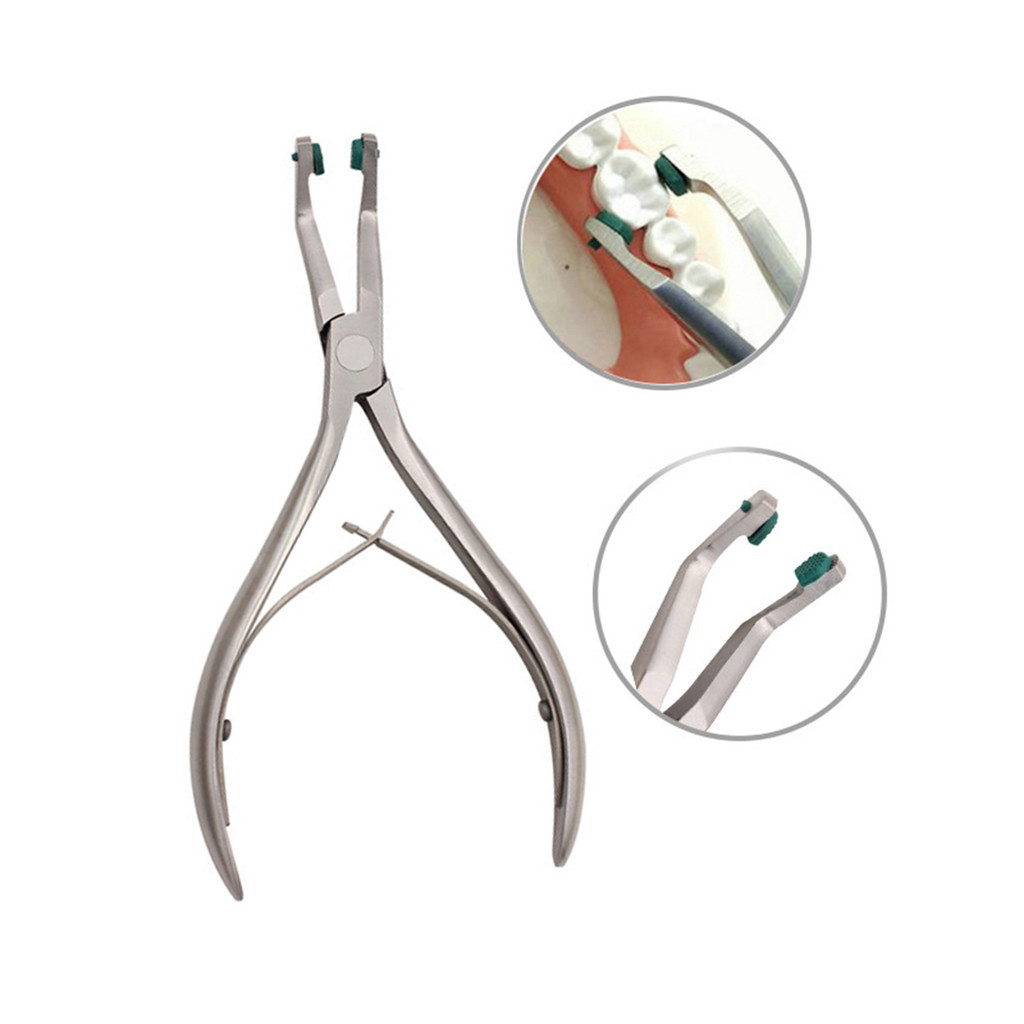 Temporary crown clamp with green silicone rubber Mung bean clamp ...