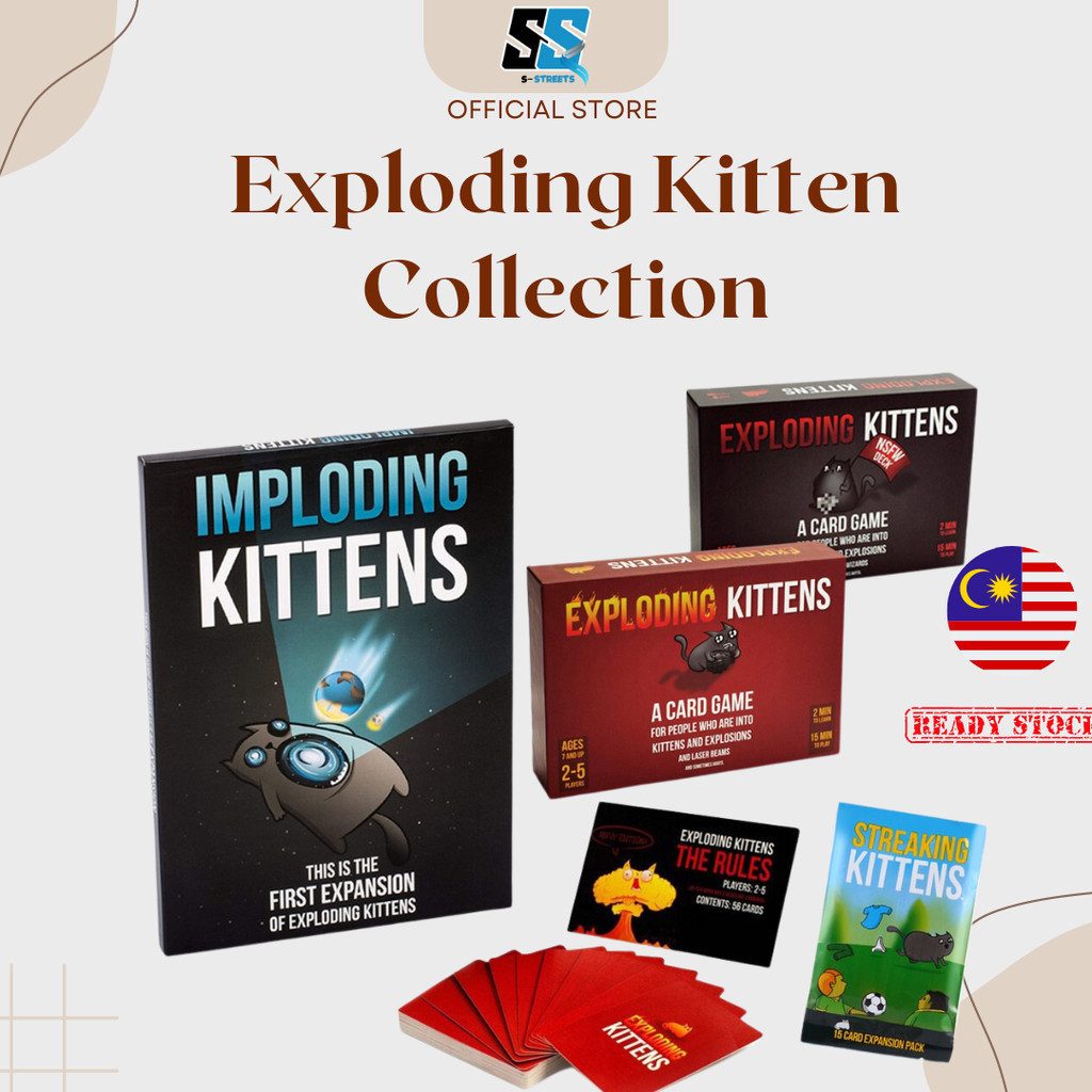 (BEST QUALITY) Exploding Kittens Collection Card Game Family Game ...